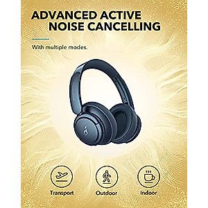 Soundcore by Anker Life Q35 Multi Mode Active Noise Cancelling Headphones, Bluetooth Headphones with LDAC for Hi Res Wireless Audio, 40H Playtime, Comfortable Fit, Clear Calls, for Home, Work(Renewed)
