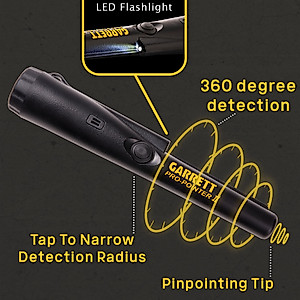 Garrett Pro Pointer II Two Metal Detector Pinpointer with Holster and Garrett Camo Digger's Pouch
