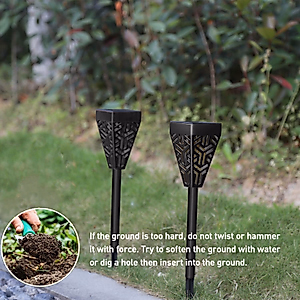 6 Pack Solar Pathway Lights Outdoor Yard Decoration Solar Led Landscape Lights Waterproof Outdoor Solar Lights for Garden Landscape Path Yard Patio Driveway Walkway