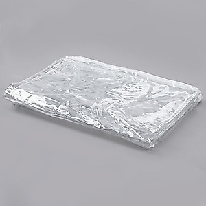 Soro Essentials- Durable Clear Plastic Cover for 20 Tier Commercial Kitchen Bun Pan Sheet Rack – 28” x 23” x 61” Heavy Duty Plastic Sheet Pan Rack Cover with Zippers