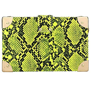 Manyysi Snakeskin Handbag Ladies Party Prom Evening Box Clutch Crossbody Shoulder Chain Bag