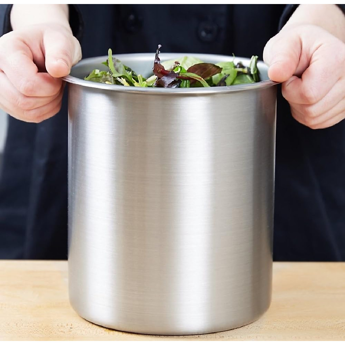 Soro Essentials- 3.5 qt. Stainless Steel Bain Marie- Food Warmer Pot Perfect for Stews Soups Salad Dressings Sauces Buffet Burners and Steam Tables for Home Catering Banquets Restaurant Events