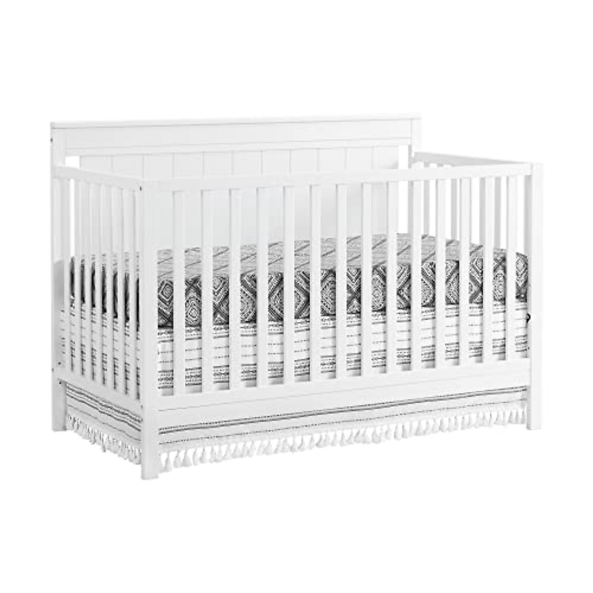 Oxford Baby Lazio 4-in-1 Convertible Crib, Snow White, GreenGuard Gold Certified