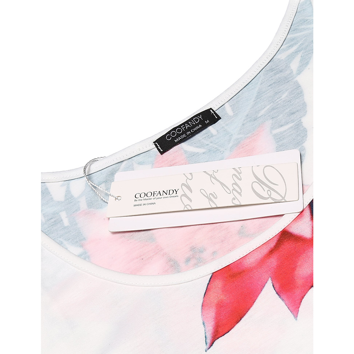 COOFANDY Men's Floral Tank Tops Sleeveless Tees All Over Print Casual Sport Loose Fit T-Shirts Hawaii Beach Tee Tops White M