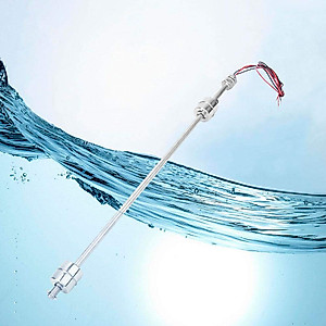 Liquid Level Sensor, DC 0-110V Large Size Stainless Steel Double Ball Switch Water Level Controller Sensor Switch for Water ,Pool,Sink,Fish ,etc(400mm)