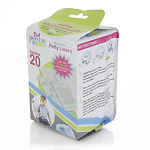 Kalencom Potette Plus Potty Seat Liner Roller Dispenser with Magic Disappearing Ink, 20 Count