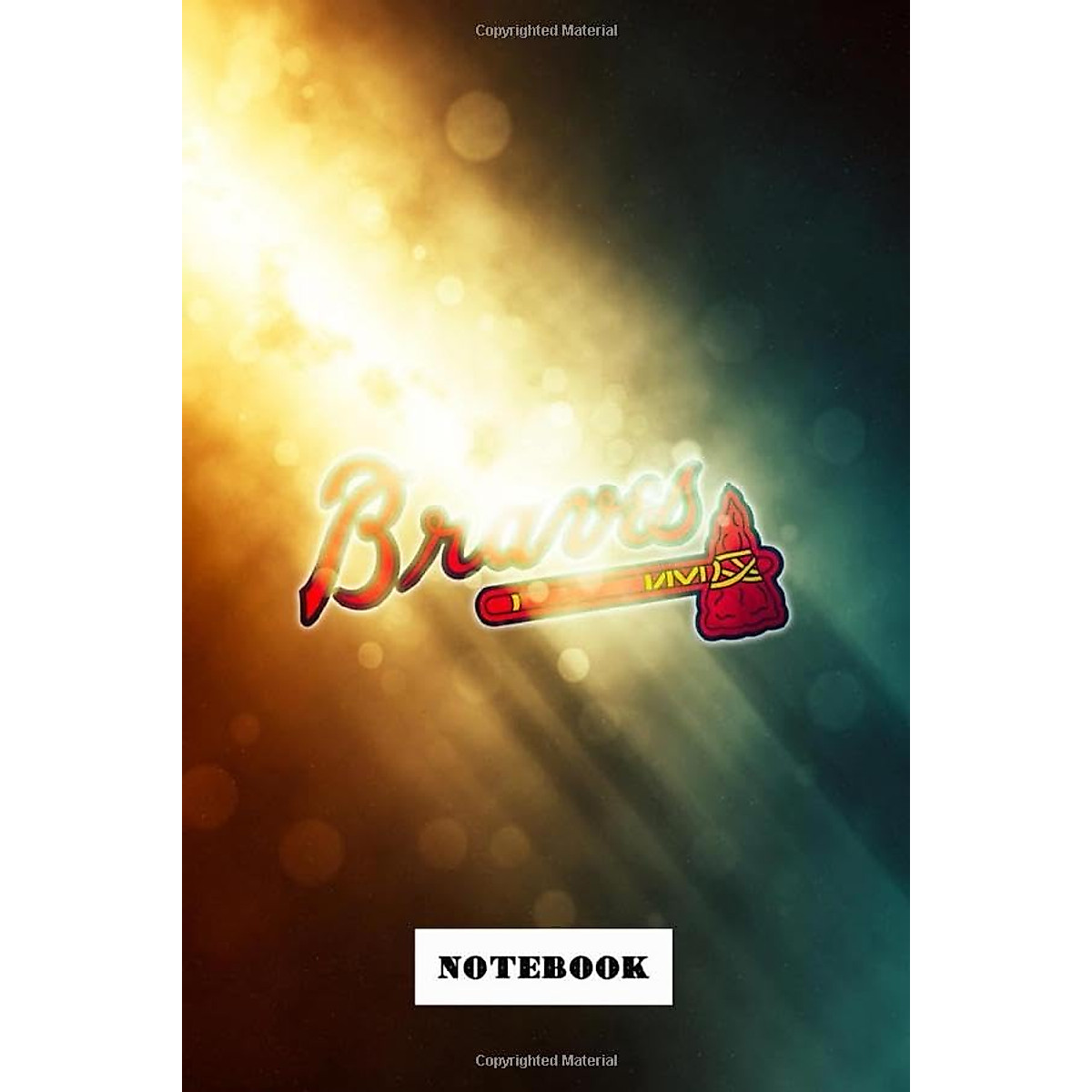 Notebook : Atlanta Braves Lined Notebook Journal 102 Pages - Independence Day Gift Types #39