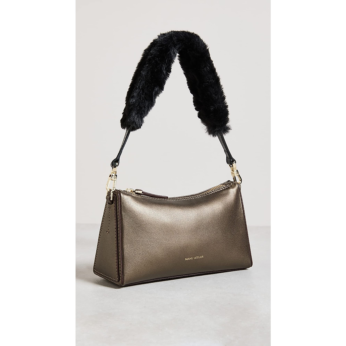 MANU Atelier Women's Mini Prism Bag, Moondust/Black, One Size