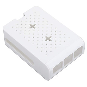 ABS Protective Case for Raspberry Pi 4, Raspberry Pi Case with Cooling Fan, Raspberry Pi 4 Heatsink, Enclosure for Raspberry Pi 4 Model B (Black)