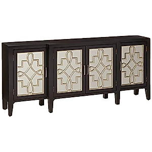 Acme Kacia Console Table in Antique Black