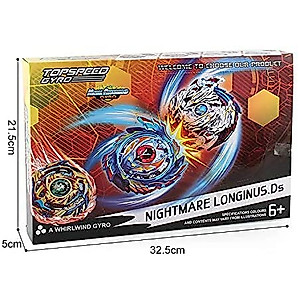 Bey Battle Gyro Burst Battle Evolution Metal Fusion Attack Set with 4D Launcher Grip Set