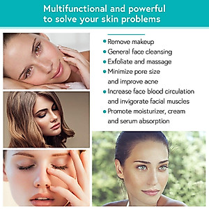 MARY LAVENDER Silicone Face Scrubber Soft Facial Cleansing Brush Blackhead Srubber Cleanser Brush for Exfoliating Massage Face for All Skin Types(4 Pack)