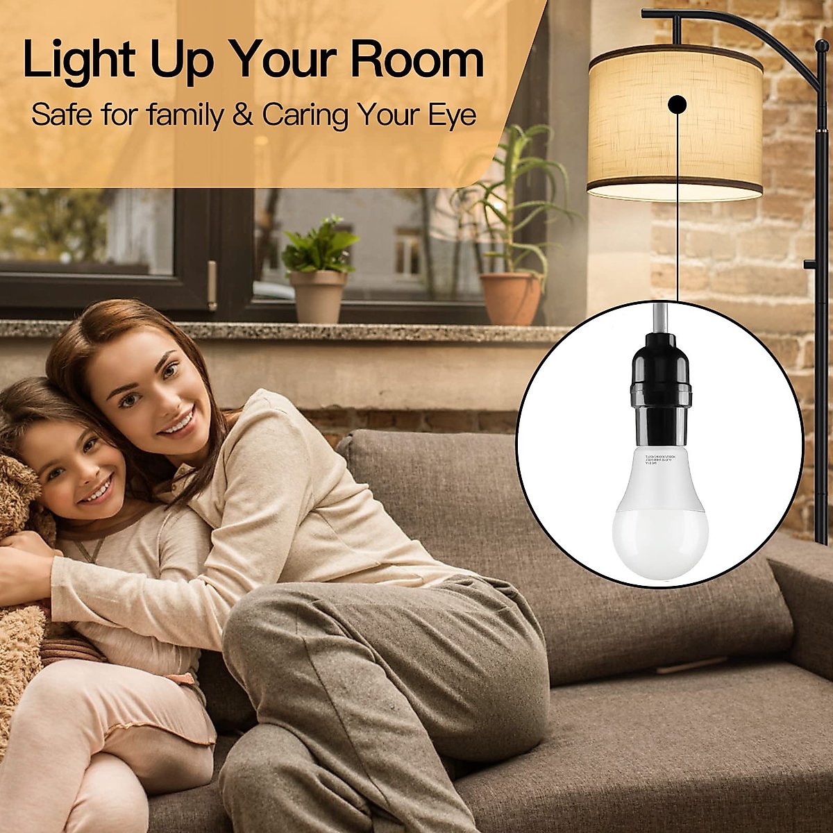 OUTON A19 LED Light Bulb with Remote Control, Efficient 9W LED Bulb (60Watt Equivalent), 810 LM, Dimmable, 3000K-6000K, E26 Base, Light Bulb with Timer for Living Room, Bedroom, 1Bulb & Remote