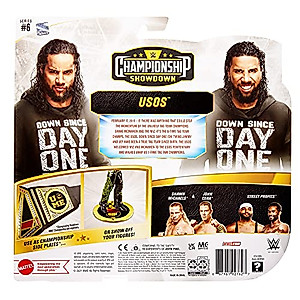 WWE Mattel ​MATTEL Jimmy and Jey USO Championship Showdown 2 Pack 6 in Action Figures High Flyers Battle Pack for Ages 6 Years Old and Up​