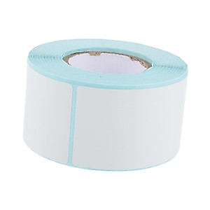 NUOBESTY Barcode Printing Paper Rectangles Label Thermal Heat Transfer Label Food Date Labels Expiration Labels Kitchen Label Printer Sticker Printer Name Stickers Heat Sensitive