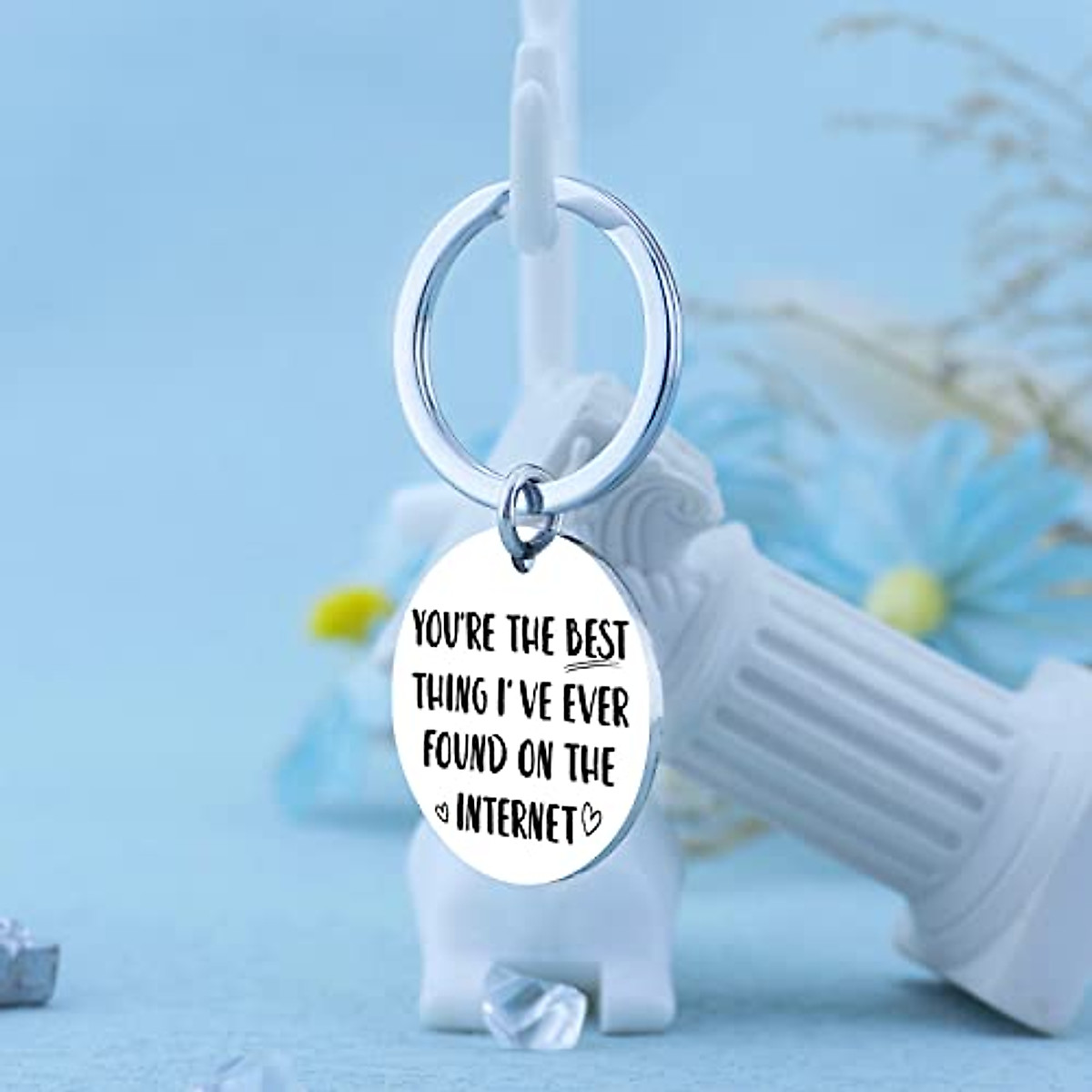 igvean Valentine Gifts for Him Funny Boyfriend Gifts Anniversary Birthday Gifts for Him Boyfriend Romantic Gift for Her Keychain for Boyfriend