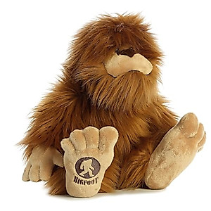Aurora® Mysterious Fantasy Big Foot Stuffed Animal - Mythical Companion - Imaginative Adventures - Brown 16.5 Inches
