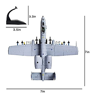 1/100 A-10 Thunderbolt II Warthog Attack Plane（Painted Version） Metal Fighter Military Model Diecast Plane Model for Collection or Gift