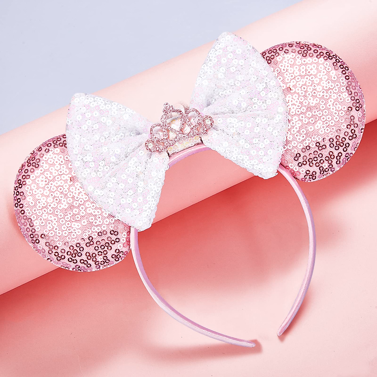 FANYITY Mouse Costume Ears,1 Pcs Mouse Ears Headbands for Girls & Women Party,Size Free