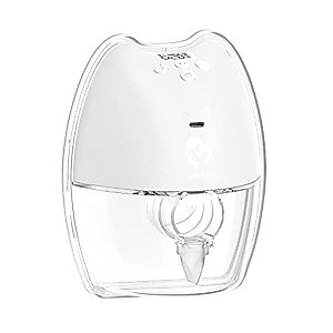 Bellababy Wearable Breast Pump Hands Free,Silent and Pain Free,Long-Lasting Battery,4 Modes&9 Levels of Suction,Fewer Parts Needed to Clean,Fast Rechargeable.(White)