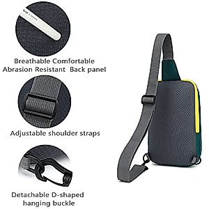 JEBATOXI UltraLight Crossbody Sling Backpack Sling Bag Travel Hiking Chest Bag Daypack