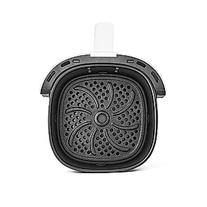 BELLA 3 Qt Manual Air Fryer Oven and 5-in-1 Multicooker with Removable Nonstick and Dishwasher Safe Crisping Tray and Basket, 1400 Watt Heating System, Matte White