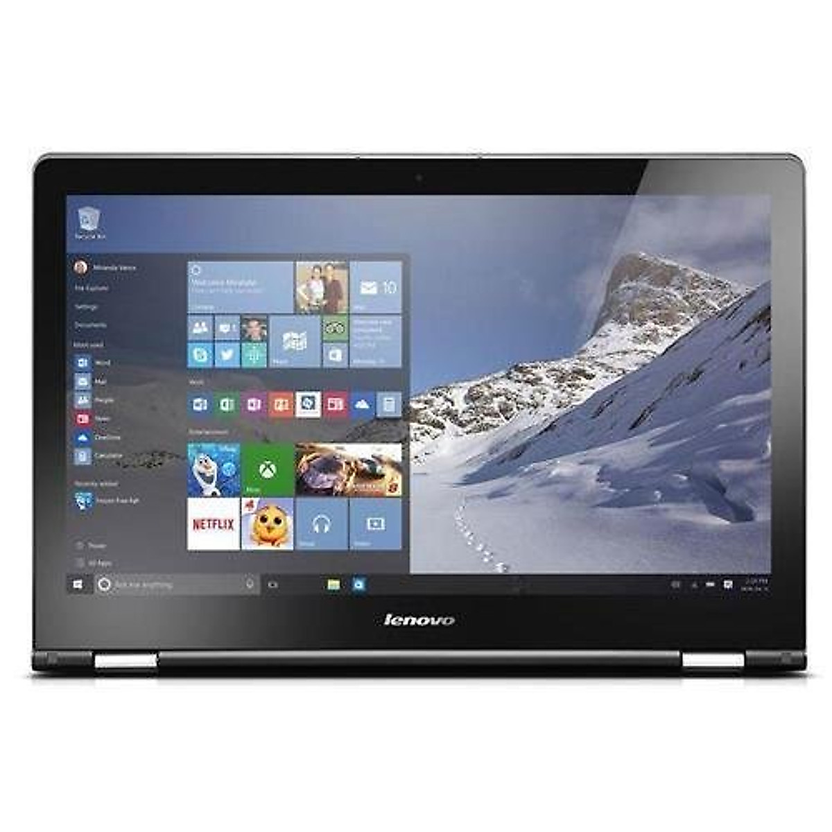 Lenovo 2-in-1 15.6" Full HD Touchscreen Laptop, Intel Core i7-6500U 2.5GHz, 8GB RAM, 256GB SSD, NVIDIA GeForce 940M, 802.11ac, Bluetooth, HDMI, Webcam, Windows 10
