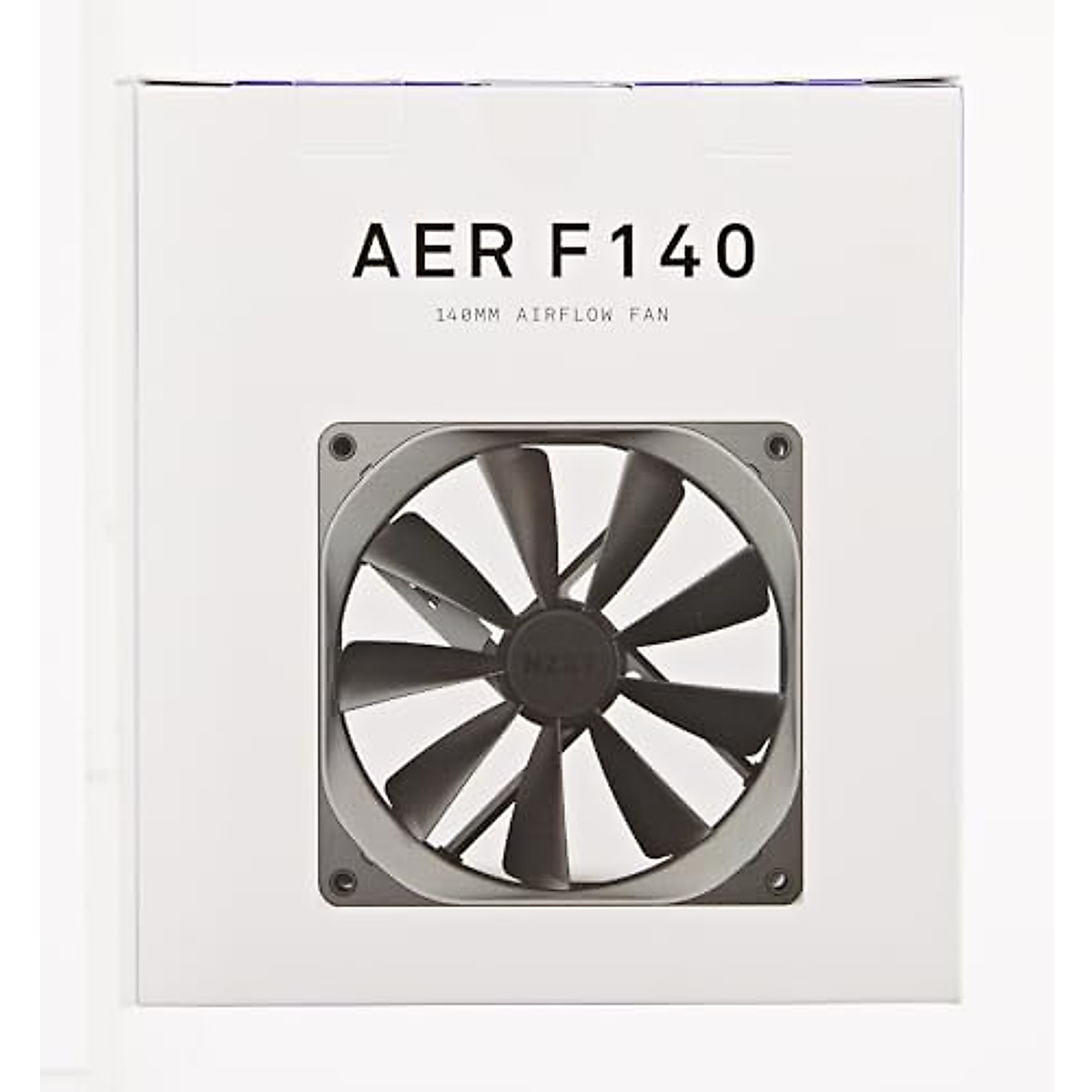 NZXT AER F - RF-AF140-B1-140mm - Winglet Designed Fan Blades - Fluid Dynamic Bearings - PWM Airﬂow Fans - Gaming Computer Fan