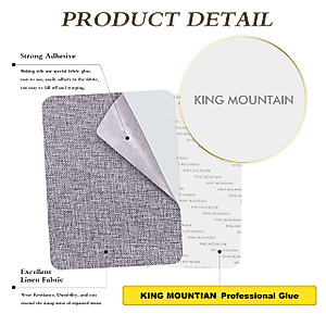 Coarse Linen Repair Patches, Self-Adhesive Linen Fabric Patches, 8X11 inch Extra Size, Multi Color, Can be Used for Linen Sofa Repair and Linen Clothes Repair(8" x 11",Light Grey)