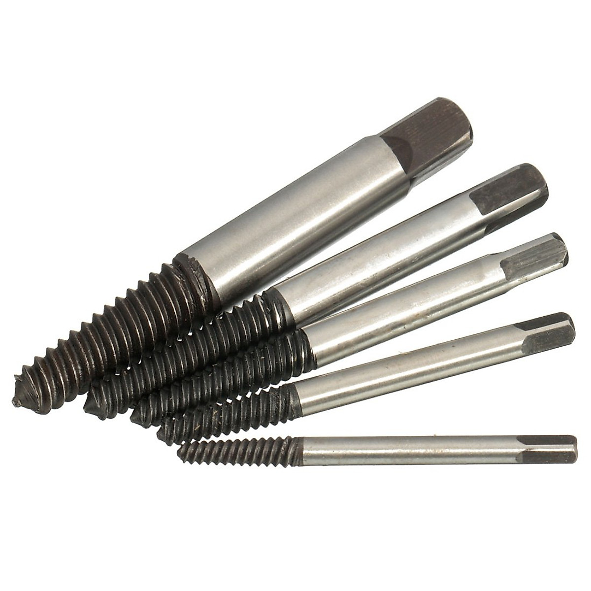 【The Best Deal】OriGlam 5PCS Screw Extractor Easy Out Set Drill Bits, Guide Broken Damaged Bolt Remover Tools Kit Set 3-9mm