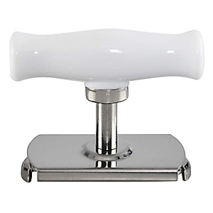 HOME-X Twist-Top Jar Opener, Easy Grip Opener, Great for Weak or Arthritic Hands, Strong Gripping Jar Opener, 3 ½” L x 1 ½” W x 2 ¾” H, White