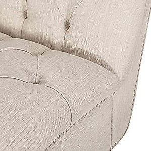 Christopher Knight Home Varnell Chaise Lounge, Beige + Dark Brown