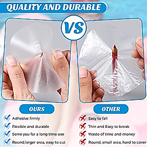 Outus 30 Pieces Self-Adhesive Pool Repair Patch Kit Vinyl Plastic Repair Patch Pool Patches for Above Ground Pools Inflatable Boats Products (6 x 6 cm)