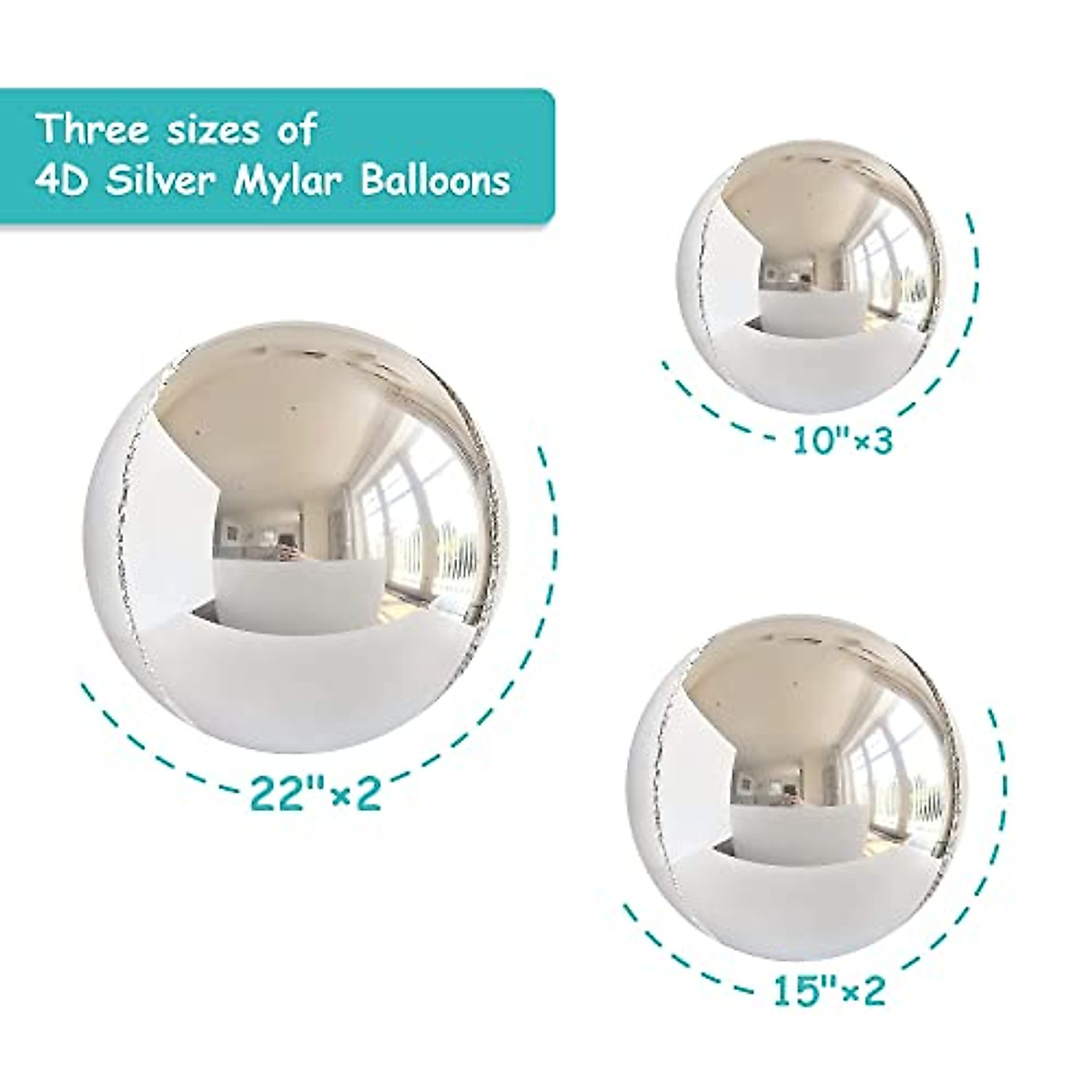 151pcs Blue Balloon Garland Kit with Silver Orbz Balloon Different Size Metallic Blue Light Gray Double Stuffed Balloon Arch for Boy Baby Shower Winter Wonderland Frozen Birthday Party Decorations