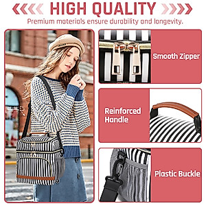 YESBAG Lunch Bag for Women, Leakproof Insulated Soft Adult Lunch Tote Cooler Bag Box With Adjustable Shoulder Strap for Office,Work & Picnic