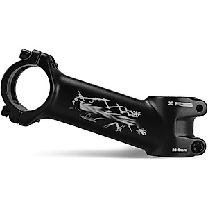 ZECHAO 31.8mm Mountain Bike Stem,17/25 Degree Ultralight Bike Stem 70/80/90/100/110mm Road Bike Aluminum Stem Mountain Power Parts Bike Stem (Color : 17 Degree, Size : 110mm)