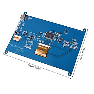 Longruner 7 Inch Capacitive Touch Screen TFT LCD Display HDMI Module 1024 x 600 for Raspberry Pi 3 2 Model B and RPI 1 B+ A BB Black PC Various Systems