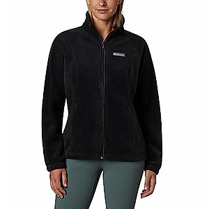 Columbia Women's Benton Springs Full Zip, Black, Petite Small