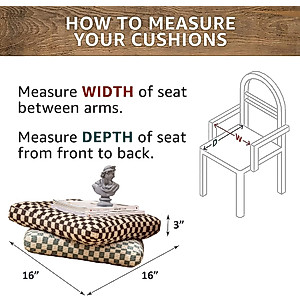 Chair Cushions for Dining Chairs 4 Pack - Seat Cushions for Kitchen Chairs, Chair Pads for Dining Chairs, Kitchen Chair Cushions Corduroy and Elastic Pearl Cotton 16x16 (Green, 4)