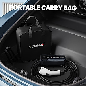 EV Charger Level 2, 32Amp 240V NEMA 14-50 Plug Electric Car Charger with 21 ft Cable, 10/16/24/32A Adjustable Portable J1772 EV Charger for J1772 EVs, PHEVs