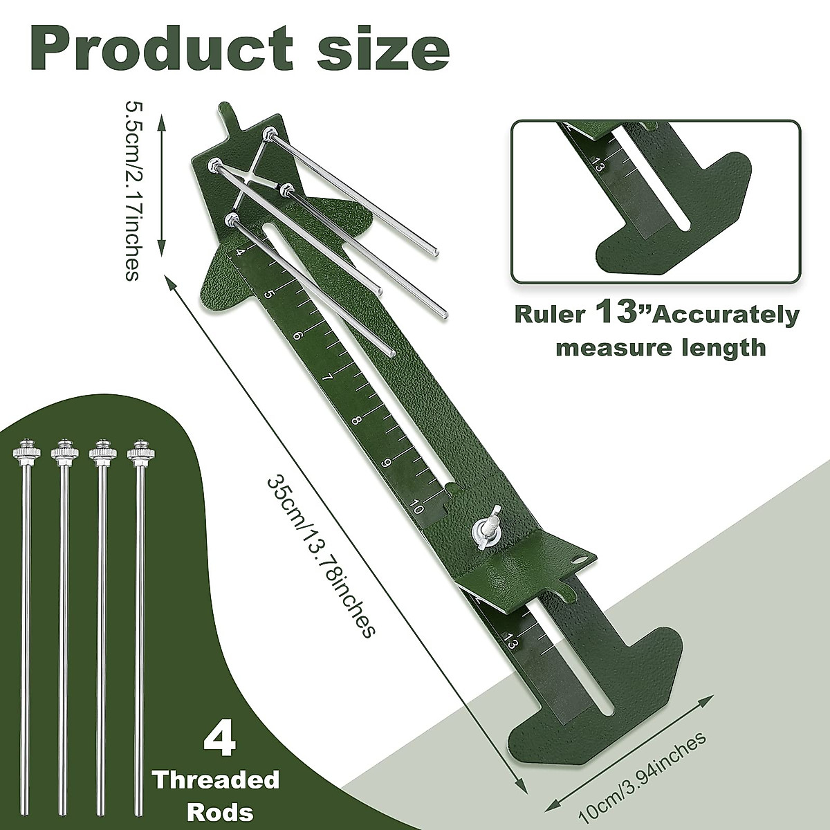 Tondiamo Paracord Bracelets Kit Paracord FID Set Adjustable Length Stainless Steel Lacing Needle DIY Craft Maker Tool 4 Inch to 13 Inch Weaving Knotters Tool for Jewelry Supplies Army Green