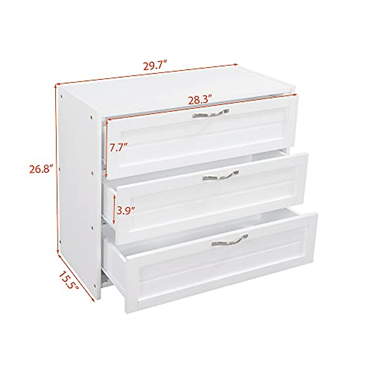 Harper & Bright Designs Twin Low Loft Bed with Slide and Storage, Solid Wood Low Loft Bed Frame with Storage Cabinets and Shelves, for Kids Teens Girls Boys (Twin Size, White)