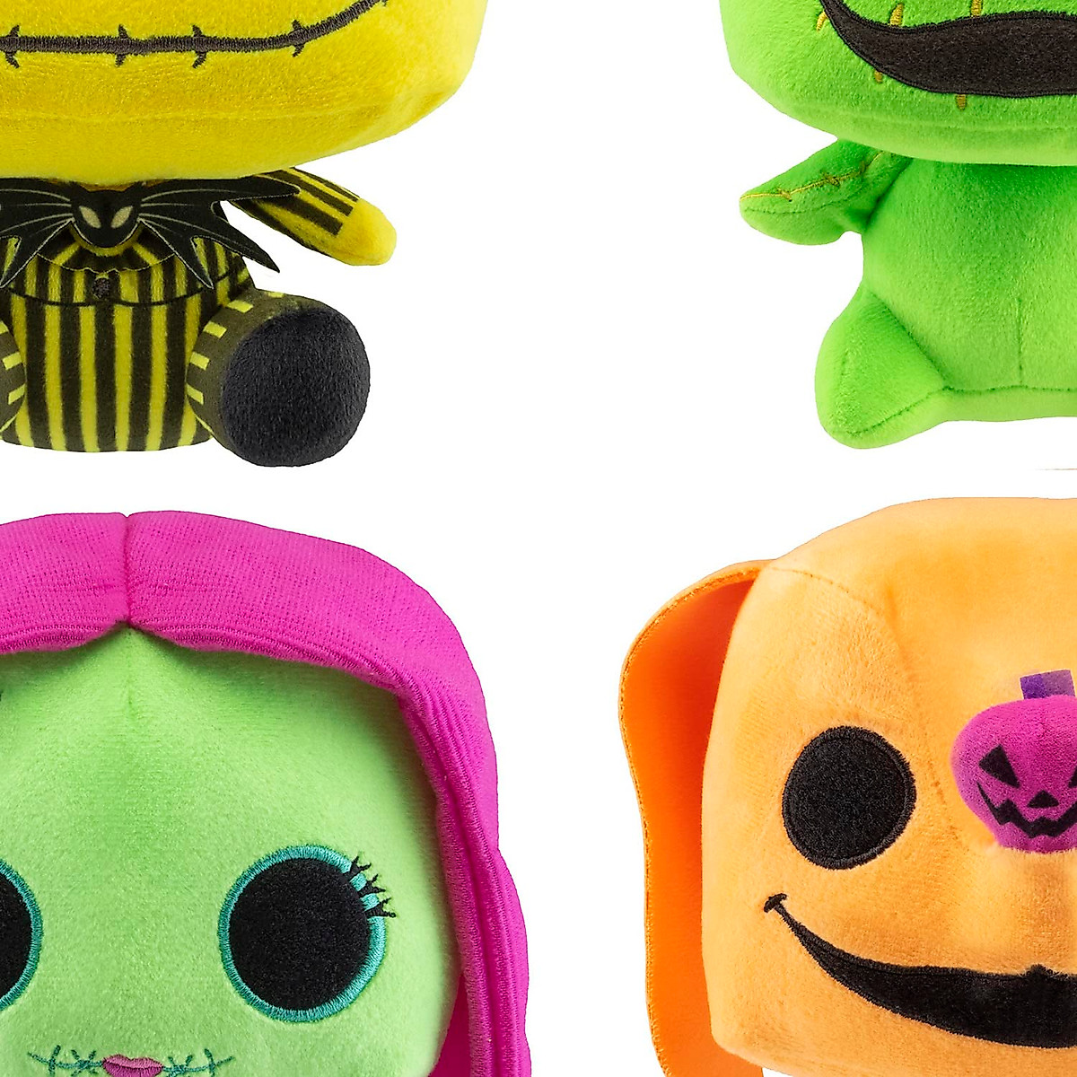 Funko POP! Plush: The Nightmare Before Christmas Blacklight Collectors Set- Jack Sally Oogie and Zero