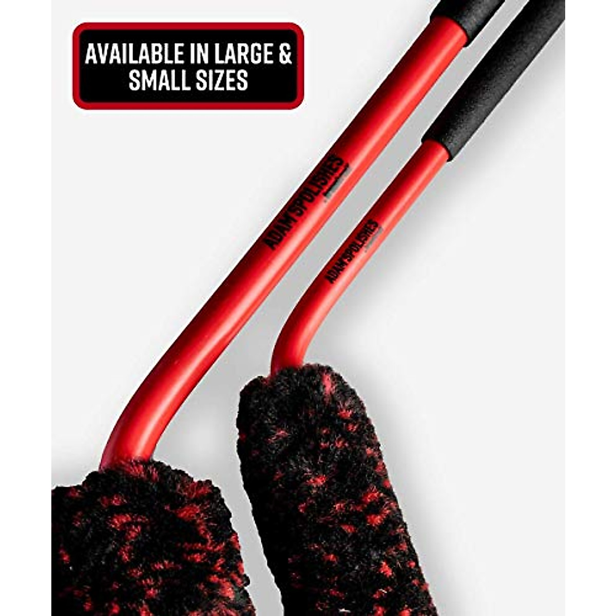 Adam's Wheel Woolies Car Detailing Brush (Bundle) - Car Cleaning Wheel Brush | Use W/Wheel Cleaner, Rim Cleaner, Chrome Cleaner | Car Wash Brush Cleans Brake Dust from Barrels & Hard to Reach Areas