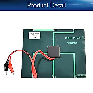 Heyiarbeit 18V 3.5W Polycrystalline Mini Solar Panel Module DIY for Light Toys Charger 165x135mm£¬1Pcs