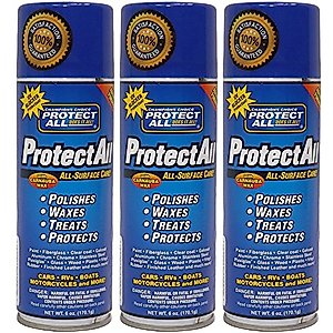 Protect All 62006-03 All Surface Cleaner and Polish Aerosol, 6 fl. oz., 3 Pack