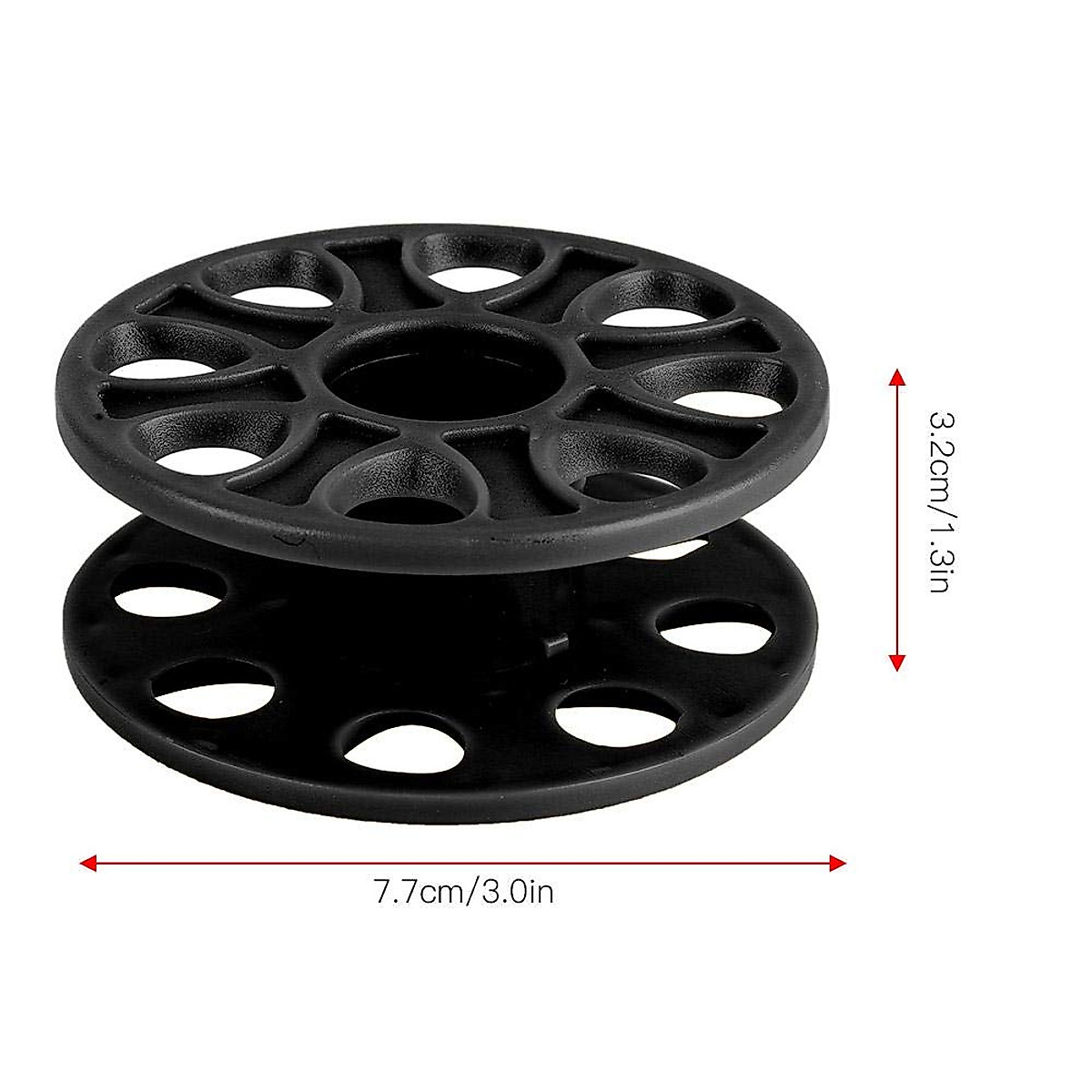 Finger Reel Tauchen Spool, Dive Finger Reel,Diving Spool Lightweight Diving Spool Plastic Diving Compact Finger Spool Reel Diver Underwater Accessory(Black)