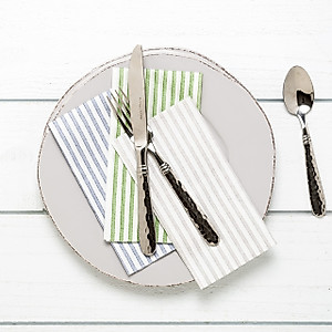 Vietri Martellato 5-Piece Place Setting - Handmade 18/10 Stainless Steel Utensils Set