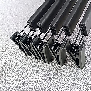 DETHUA 10 Pcs Clip Adjustable Multifunctional Plastic Pants Hangers Travel Laundry Hanging Clip for Shoe Hat Clothes Jeans