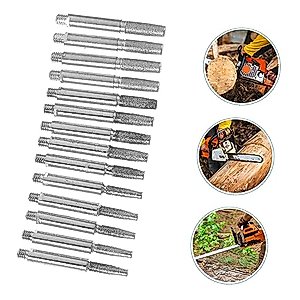 SOLUSTRE Tool 12pcs hand tools sharpening glitch chainsaw sharpening diamond chainsaw sharpener chainsaw accessories sharpener grinding head Sharpen the manual Corundum suite